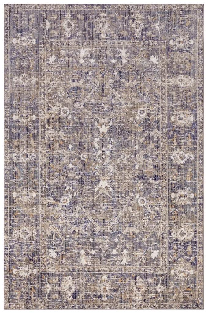 Nouristan - Hanse Home koberce Kusový koberec Cairo 105588 Port Said Cream Blue – na ven i na doma - 80x120 cm
