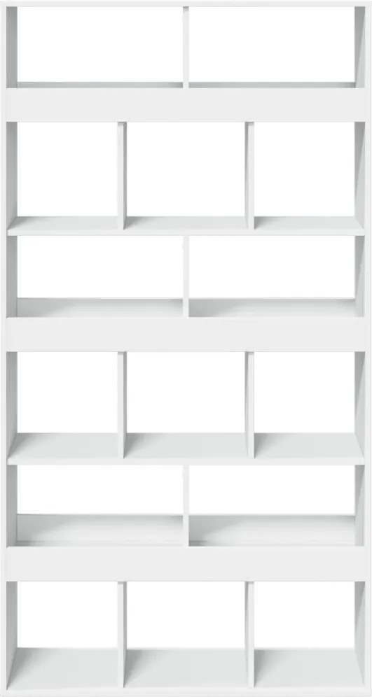 Dělicí stěna bílá 100 x 33 x 187,5 cm kompozitní dřevo 3309537