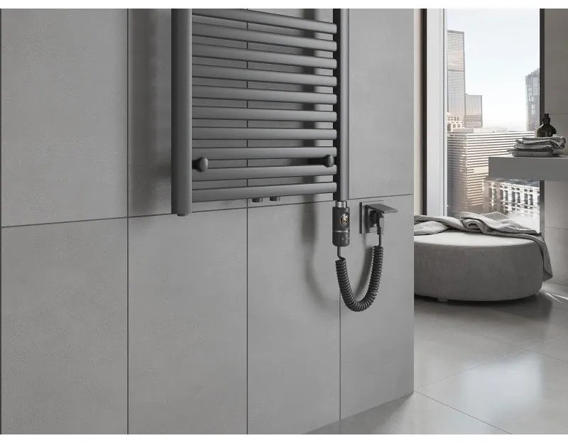 Mexen Hades, elektrické topné těleso 1500 x 400 mm, 600 W, antracitová, W104-1500-400-2600-66