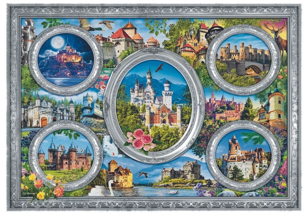 Trefl Panoramatické puzzle Světové zámky