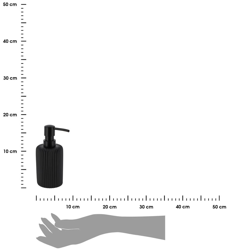 Dávkovač mýdla Issard, černá, 230 ml