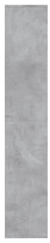 vidaXL Botník betonově šedý 54 x 34 x 183 cm dřevotříska