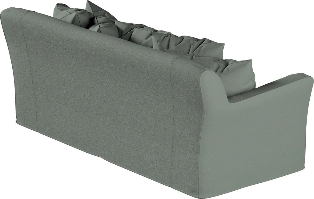 Potah na pohovku IKEA Tomelilla rozkládací barva zelená látka pletený vzor