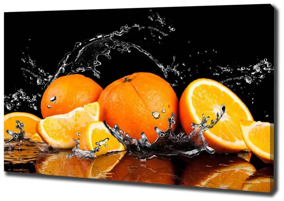 Wallmuralia Foto obraz na plátně Pomeranče a voda 100x70 cm