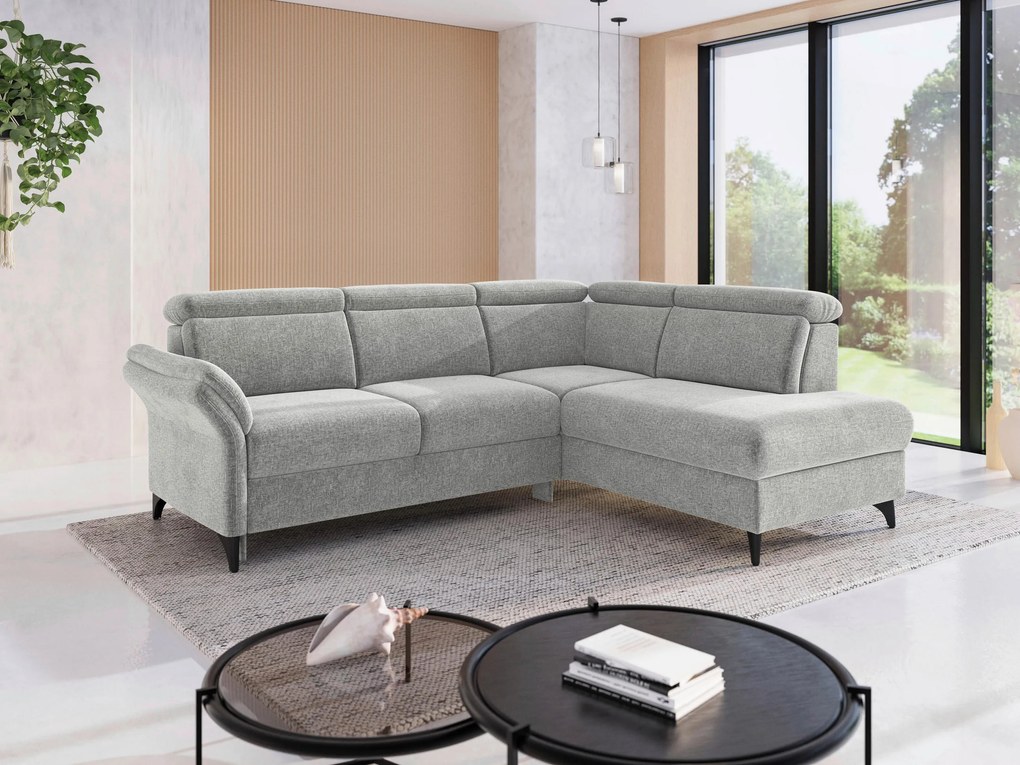 XXXLutz ROHOVÁ SEDAČKA, textil, světle šedá Sit & More - Sedací soupravy - 00014402585G