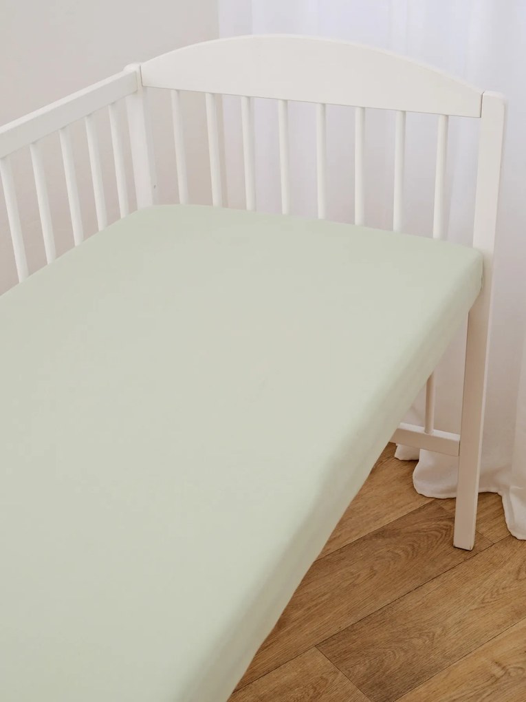 MK Lůžkoviny Jersey prostěradlo do postýlky Classic 70 × 140 cm - šalvějová