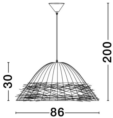 Designový lustr Natu 86