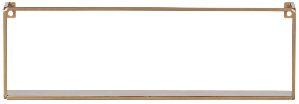 WOOOD Nástěnná police MEERT zlatá 50 cm 370109-BAA