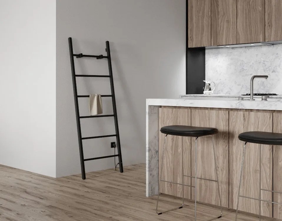 Sapho, BARBO elektrický sušák 600x1600 mm, 160 W, hranatý, černá mat, BB906