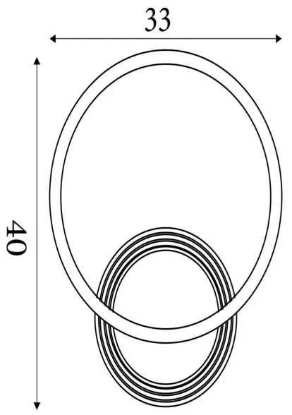 Searchlight 13650BK - LED Stm stropní svítidlo CONTOUR LED/24W/230V 3000K