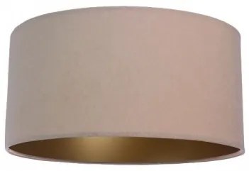 Timberlight Stojací lampa Luna béžová + zlatý vnitřek + bílé nohy
