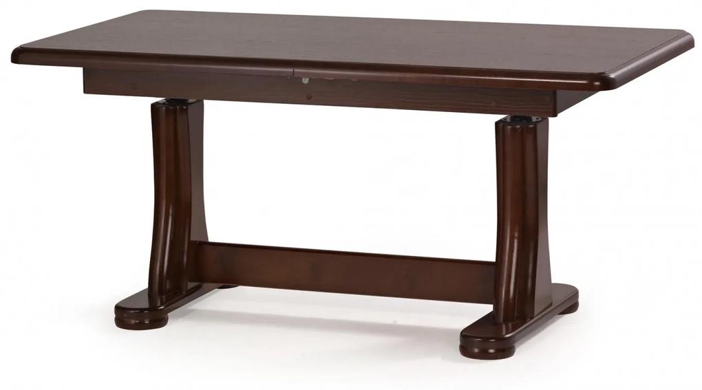 Konferenční stolek Tymon 2, tmavý ořech, lamino / masiv