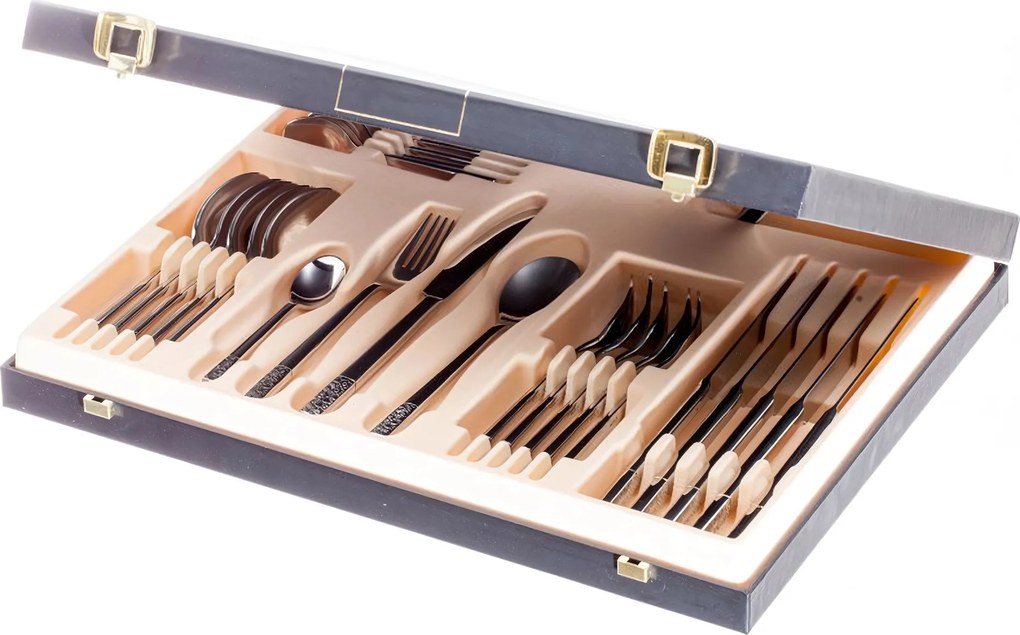 Příbory Fiori Platinum pro 6 osob 24 kusů