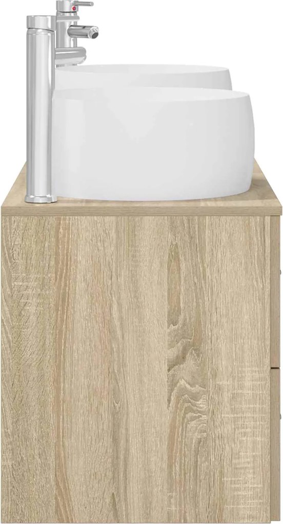 Sada koupelnového nábytku 3 ks Dub sonoma 49,5 x 44,5 x 66 cm 3405933