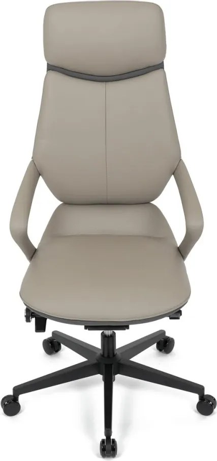 Kancelářské křeslo KA-T8426 GREY, houpací mechanismus, šedá ekokůže (59 x 63) cm