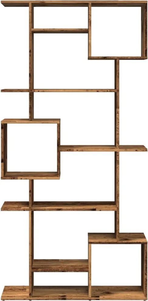 Knihovna old wood 92 x 29 x 188 cm kompozitní dřevo 3310323