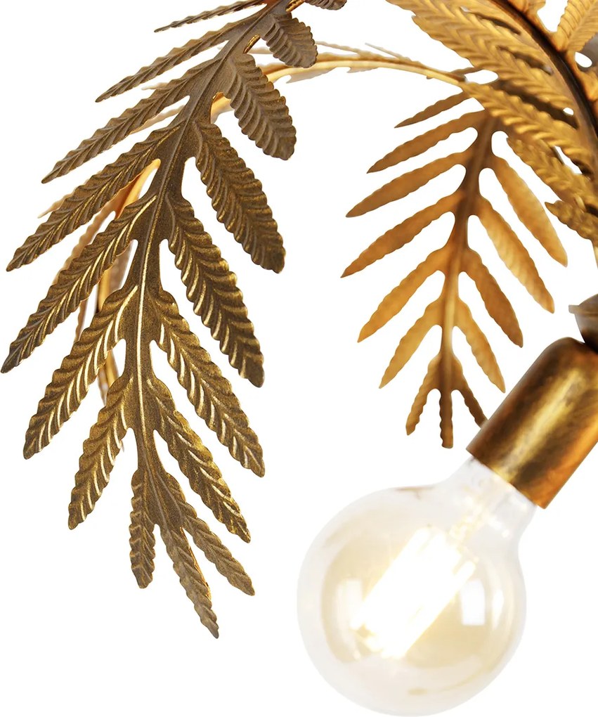 Chytrá stojací lampa zlatá 156 cm vč. 2 Wifi G95 - Botanica