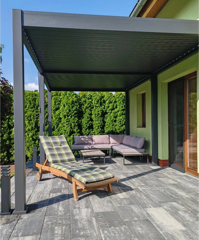 Rojaplast | Bioklimatická pergola INTRO NEO 5,3x3 m, hliník/ocel - volně stojící | 11640705