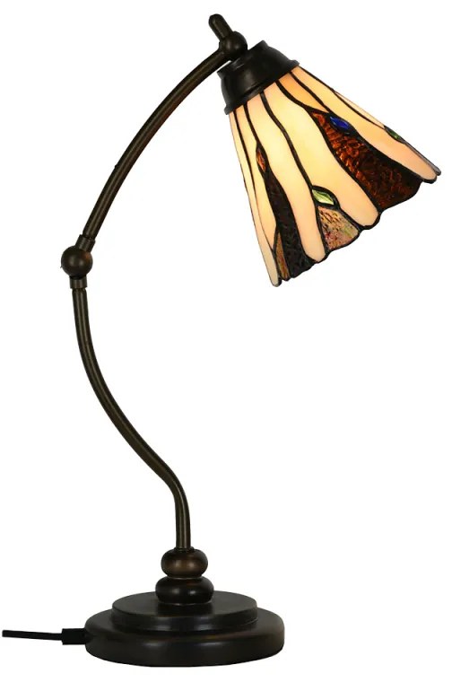 Stolní lampa Tiffany Vallois – 27x51 cm