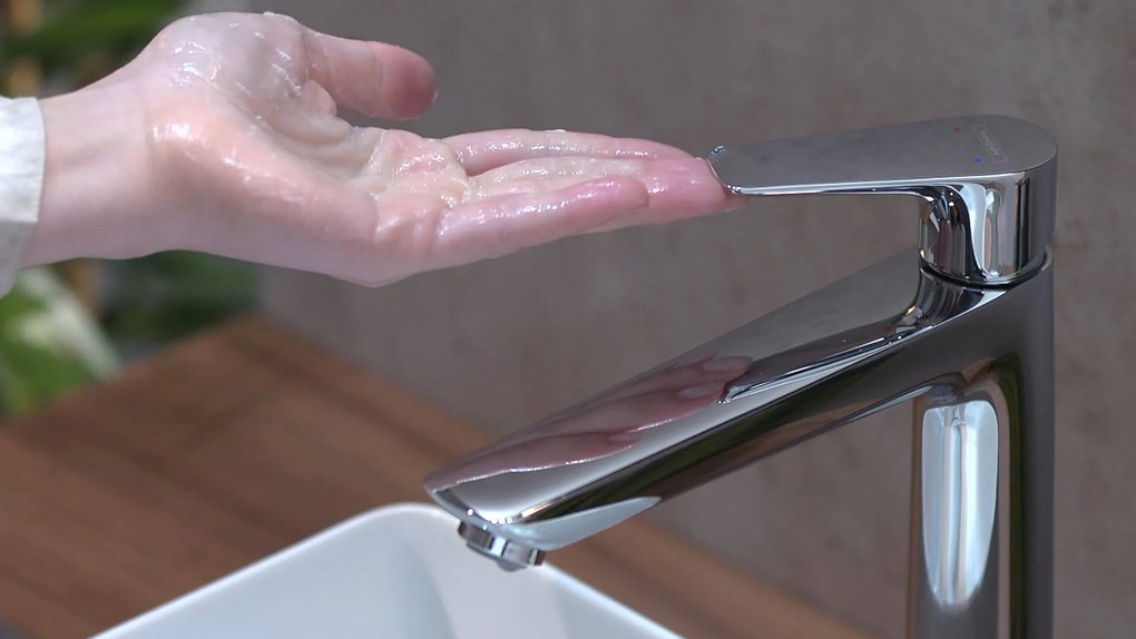 Hansgrohe Talis E, vysoká umyvadlová baterie 240 s odtokovou soupravou s táhlem, chromová, 71716000
