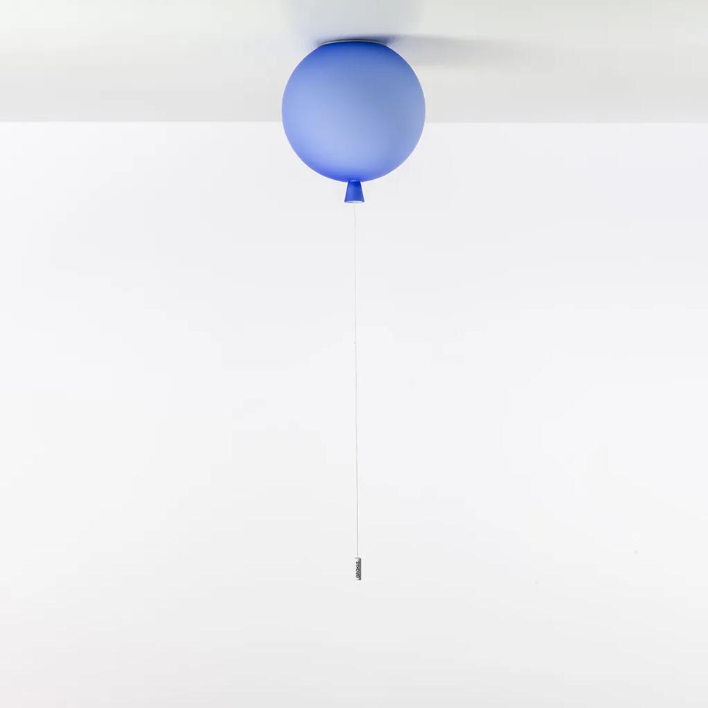 Skleněná svítidla Memory připomínající nafukovací balónky Barva: Modrá, Průměr: 250 mm, Sklo: Matné