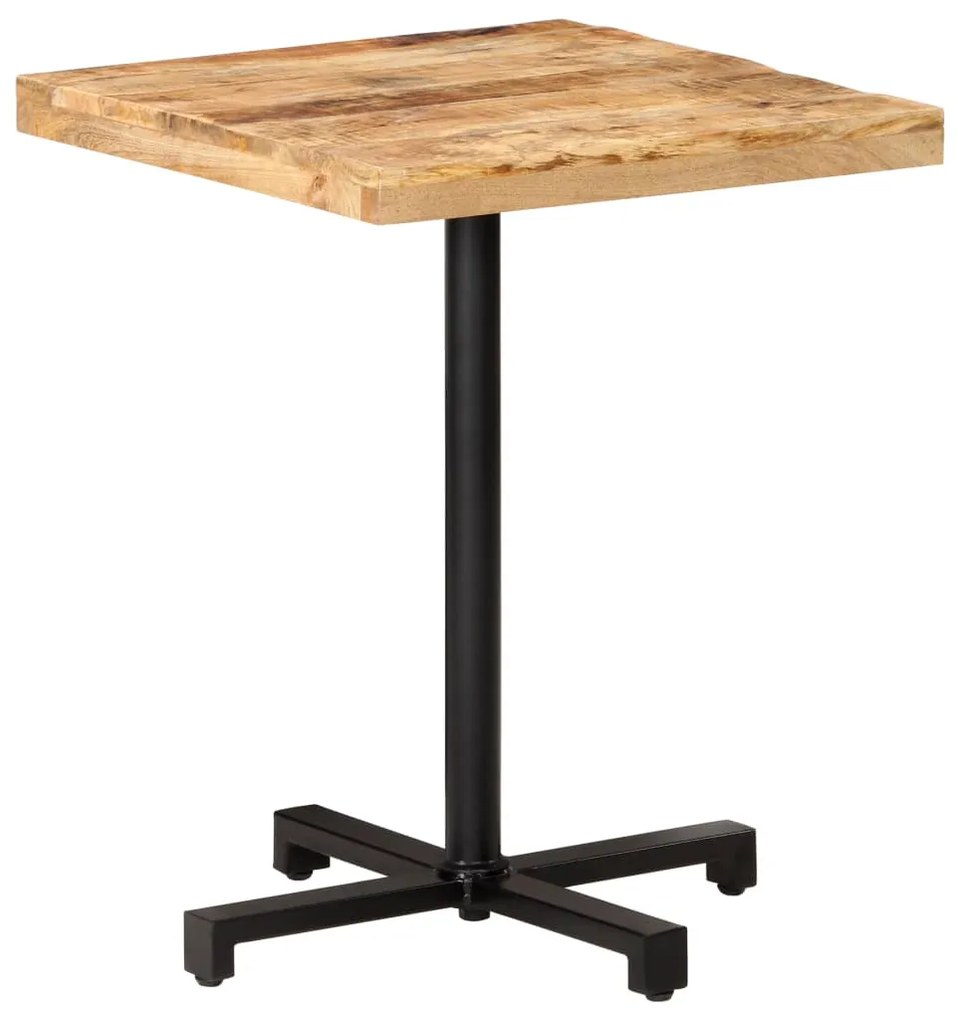 320264 vidaXL Bistro stůl čtvercový 60 x 60 x 75 cm hrubé mangovníkové dřevo