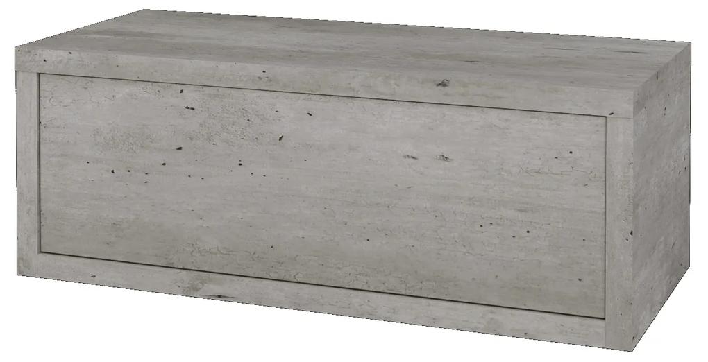 Dřevojas Koupelnová skříň STORM SZZ 100 Varianta: N07 Stone / L01 Bílá vysoký lesk