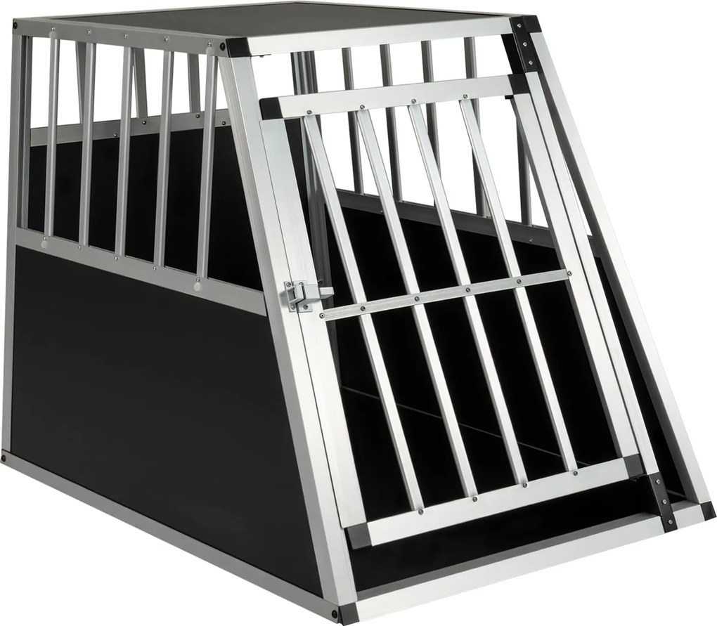 Costway Přepravní box pro psy s uzamykatelnými dveřmi a odnímatelnou přepážkou