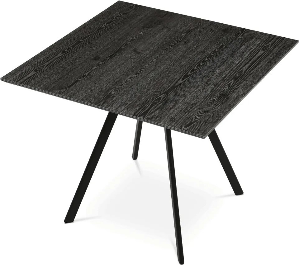 Jídelní stůl 90x90cm HT-R5190 GREY, lamino, šedý dub