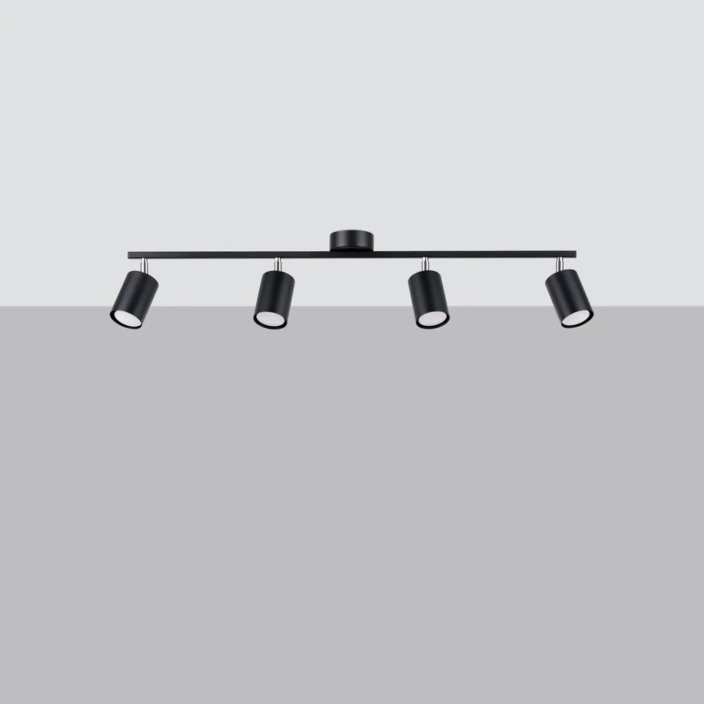 Sollux Lighting Stropní svítidlo LEMMI 4L Černá