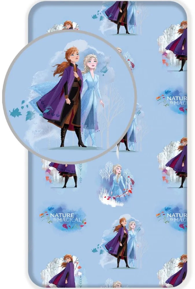 Javoli Dětské bavlněné prostěradlo Disney Frozen 90 x 200 cm