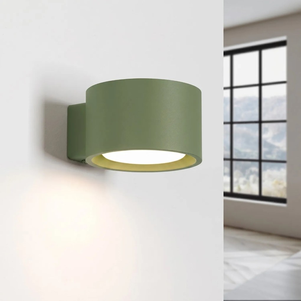 Sollux Lighting Nástěnné svítidlo MODO 1 olivově zelené GX53