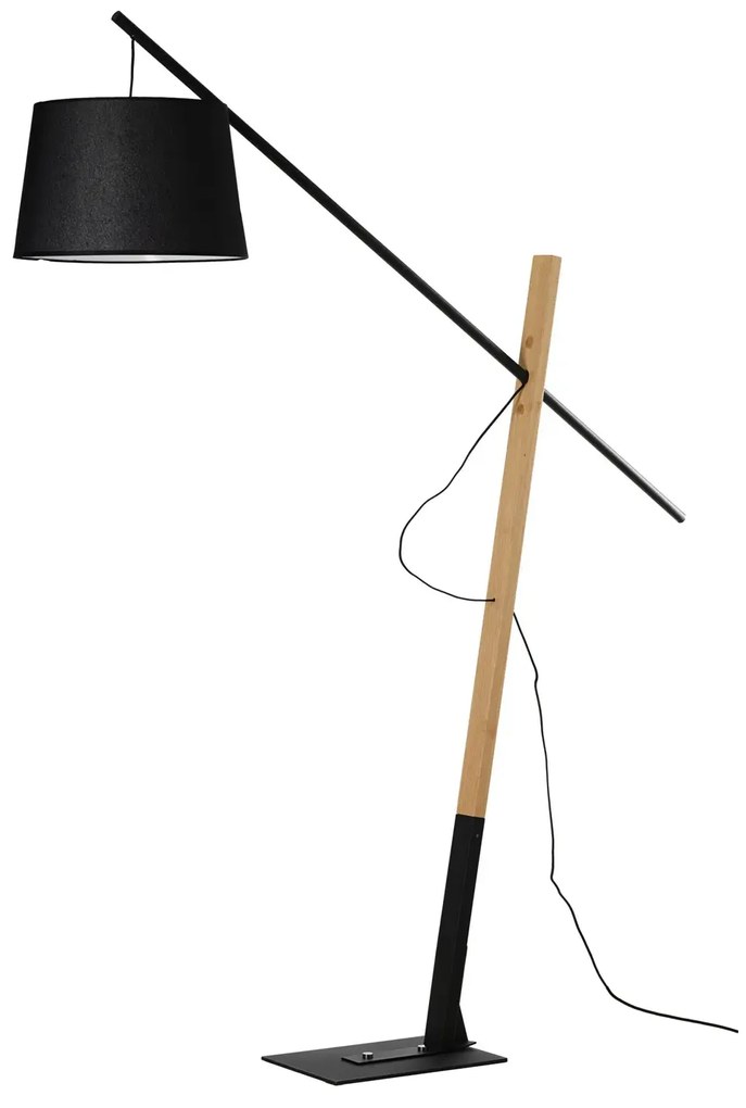 Moderní stojací lampa Garda černá