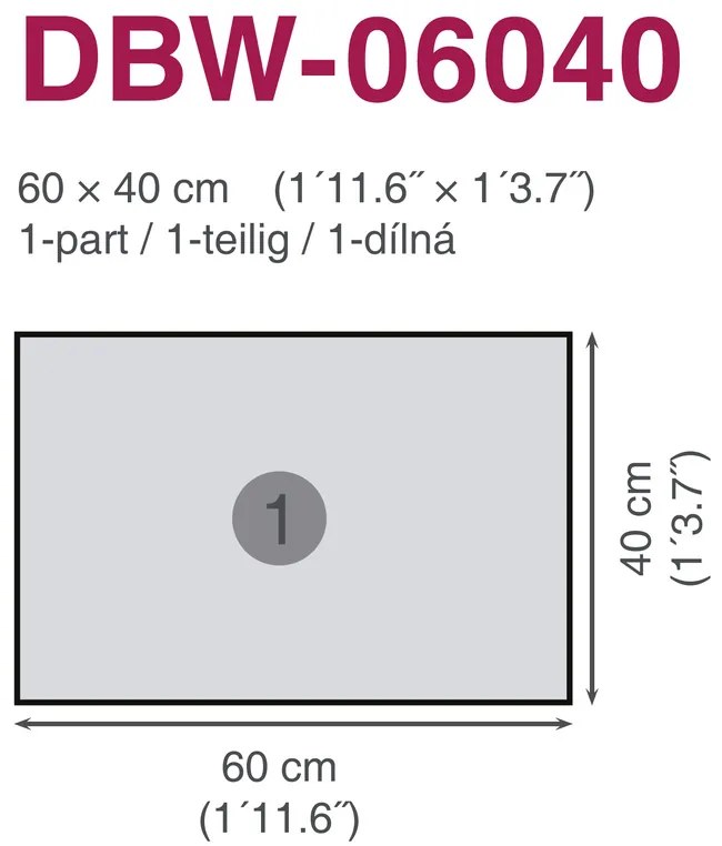 DIMEX | Dibond za kuchyňskou linku DBW-06040-079 | 60 x 40 cm | Starobylé kachličky