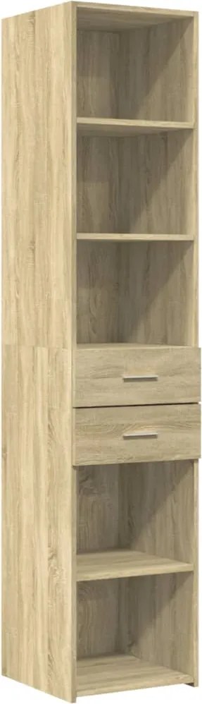 Skříň highboard dub sonoma 40 x 42,5 x 185 cm kompozitní dřevo 3281443