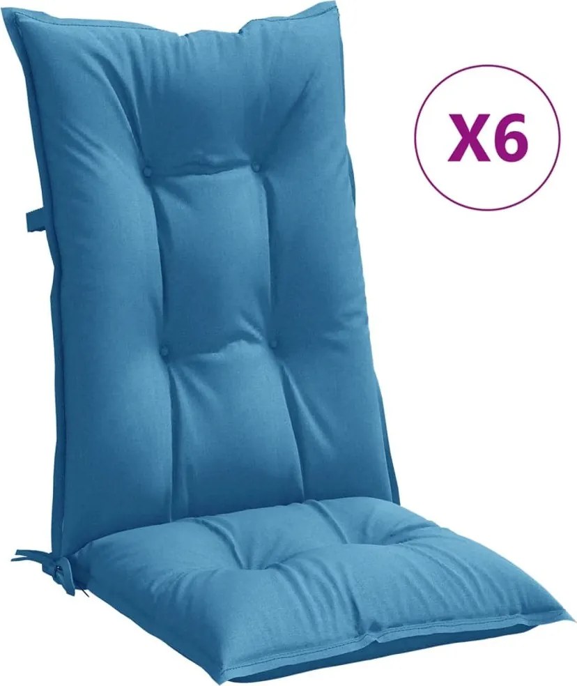 vidaXL Souprava polštářů pro vysokou židli 6 ks Polyester [4002357] Barva: melanžová tmavě šedá