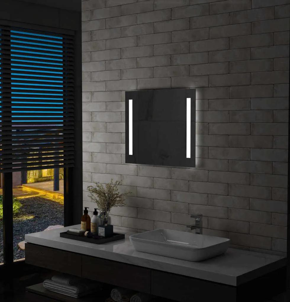 vidaXL Koupelnové nástěnné zrcadlo s LED osvětlením 60 x 50 cm [144705]