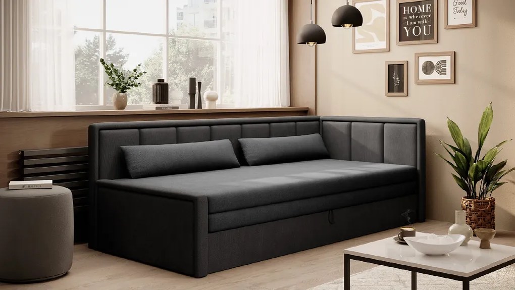 Eltap Rozkládací pohovka Fulgeo pravá Materiál a barva potahu: Poco 101, Poco 41 - růžová