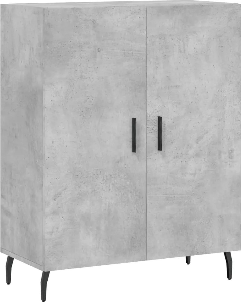 Skříň highboard betonově šedá 69,5x34x180 cm kompozitní dřevo 3199573