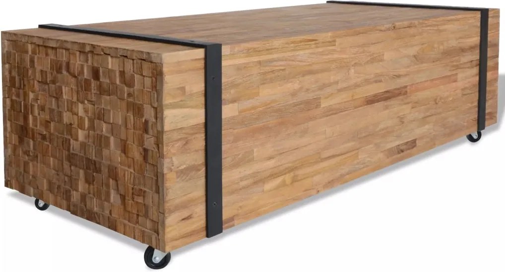Konferenční stolek - teakové dřevo | 110x45x35 cm
