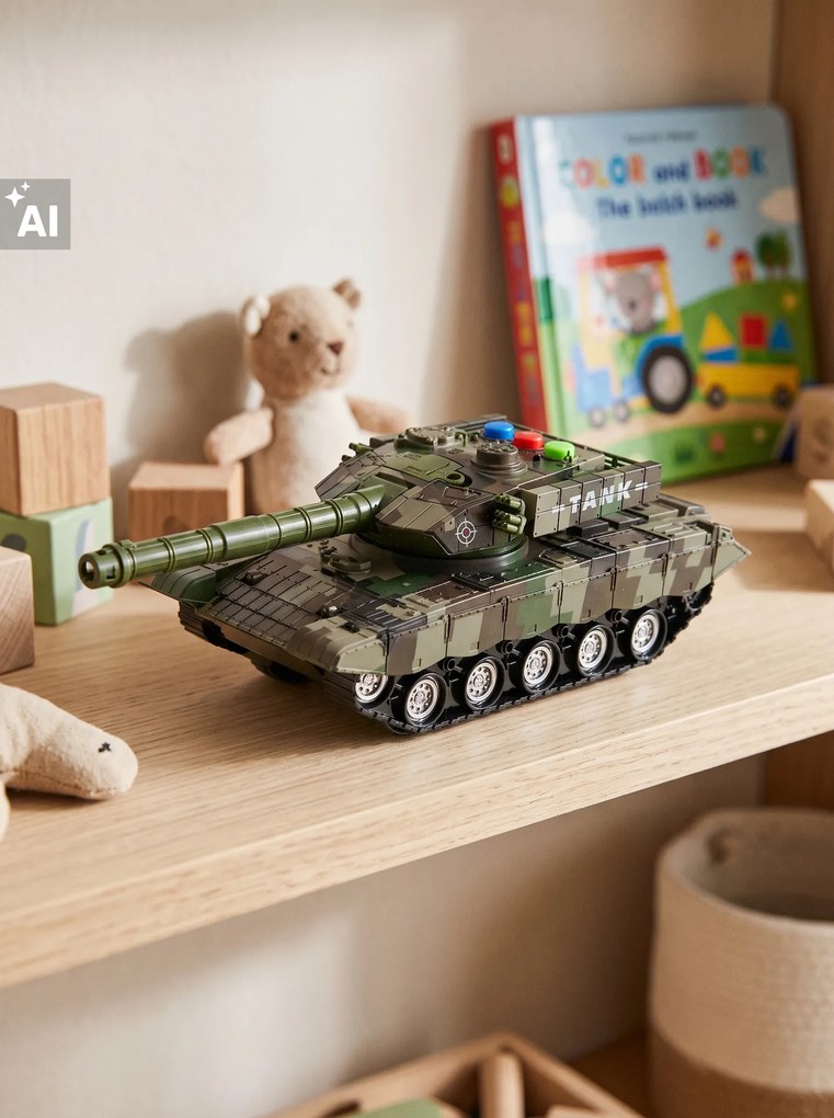 Sinsay - Hračkářský tank se světelnými a zvukovými efekty - zelená
