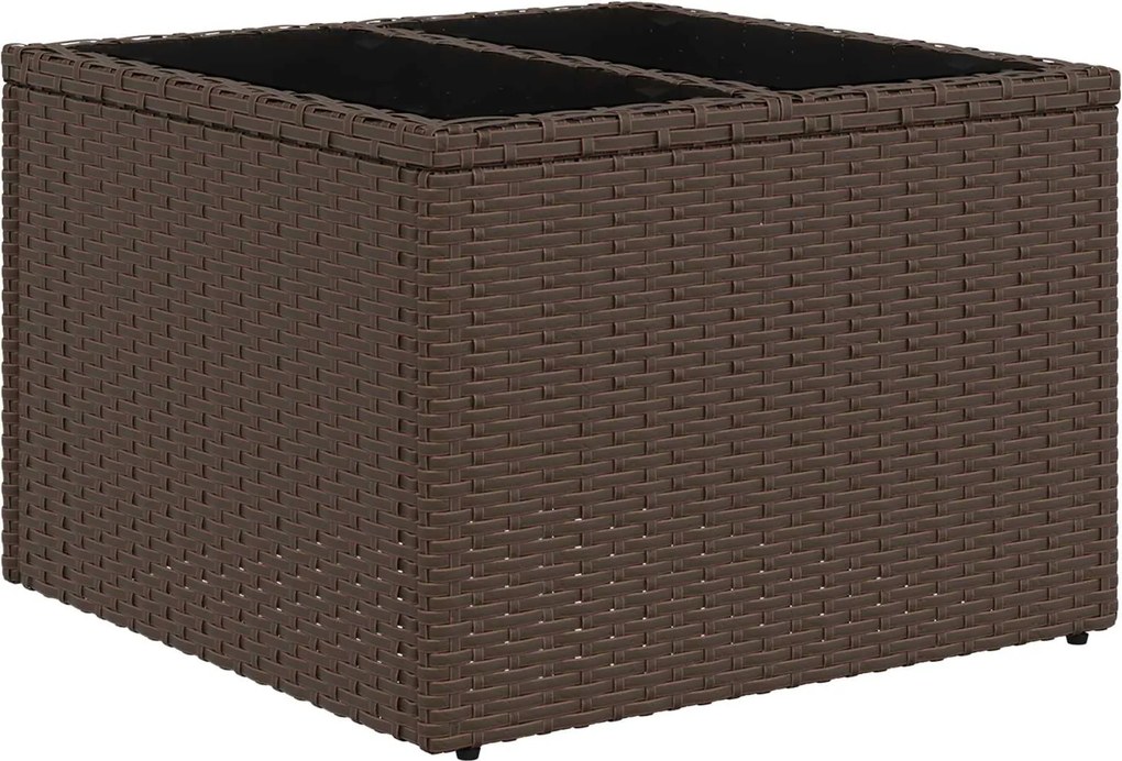 Sada zahradních pohovek 5 pcs 4-Seater Hnědá a krémová 3354577