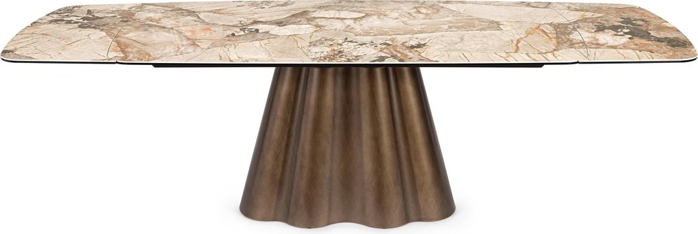 BIZZOTTO Rozkládací jídelní stůl MIRVANA měděný 180-260x90 cm 0731311