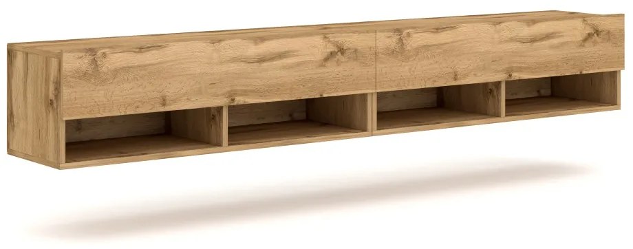 Závěsný TV stolek Derby 280 cm dub Wotan