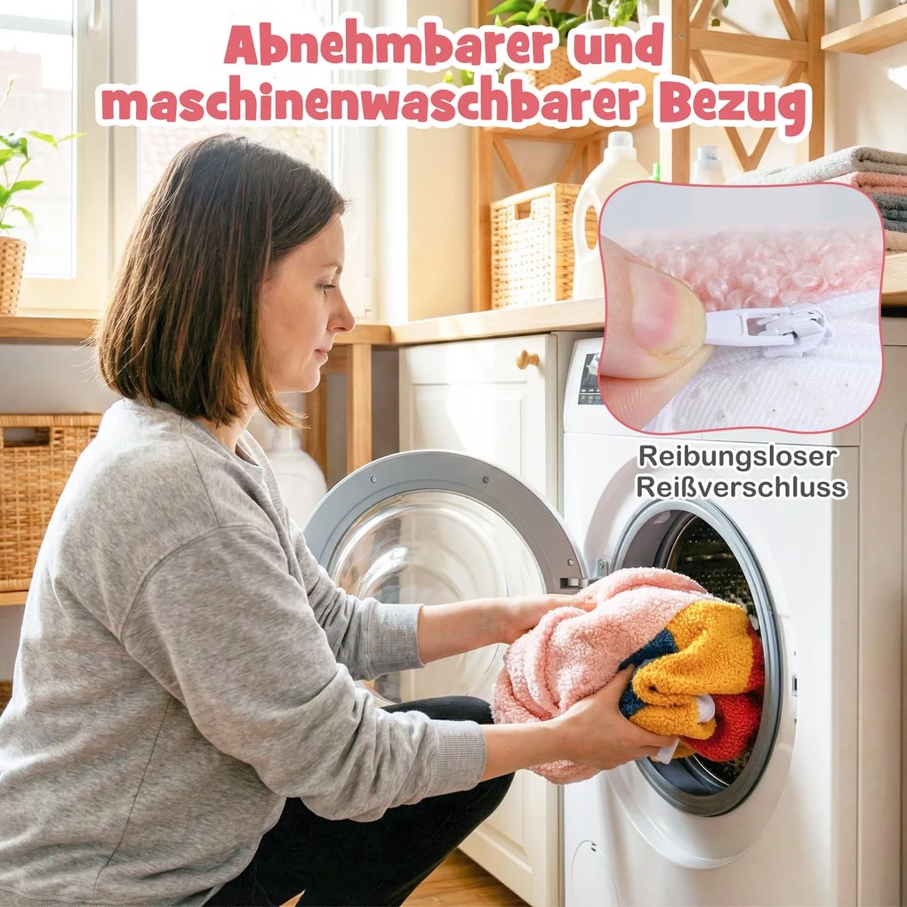 Costway Dětská pohovka, ergonomické dětské křeslo s pěnou o vysoké hustotě