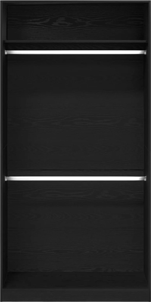 Šatní skříň Černý dub 100 x 50 x 200 cm Kompozitní dřevo 3345115