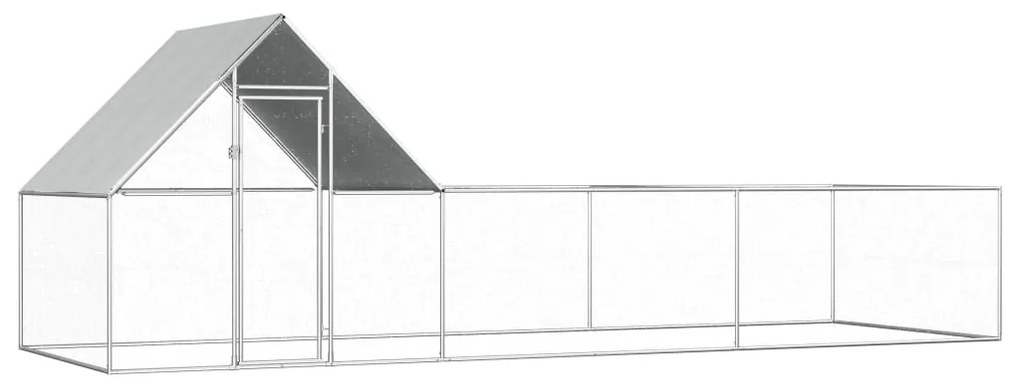 vidaXL Marketos Klec pro kuřata 6 x 2 x 2 m pozinkovaná ocel