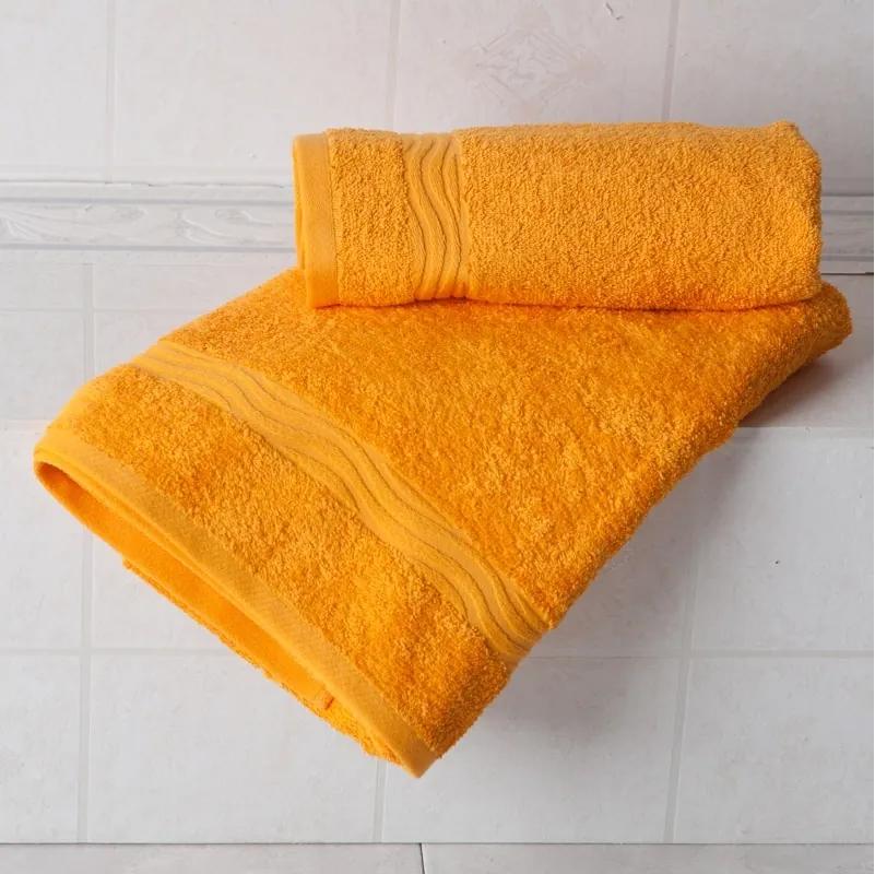 Veba ručník nora vlny - oranžová 50x100
