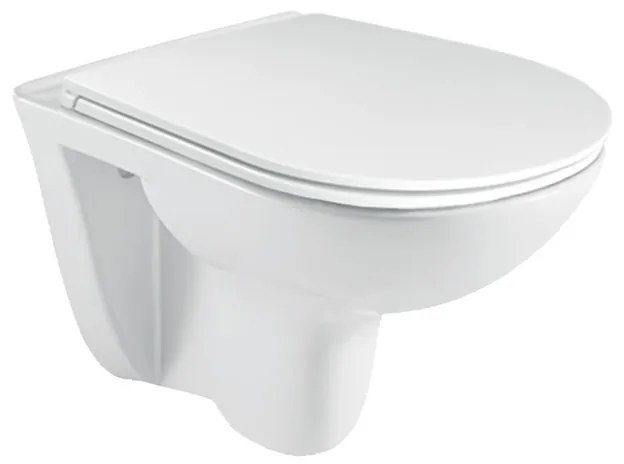 Mereo WC závěsné, RIMLESS, 530x355x360, keramické, vč. sedátka CSS113S VSD81S