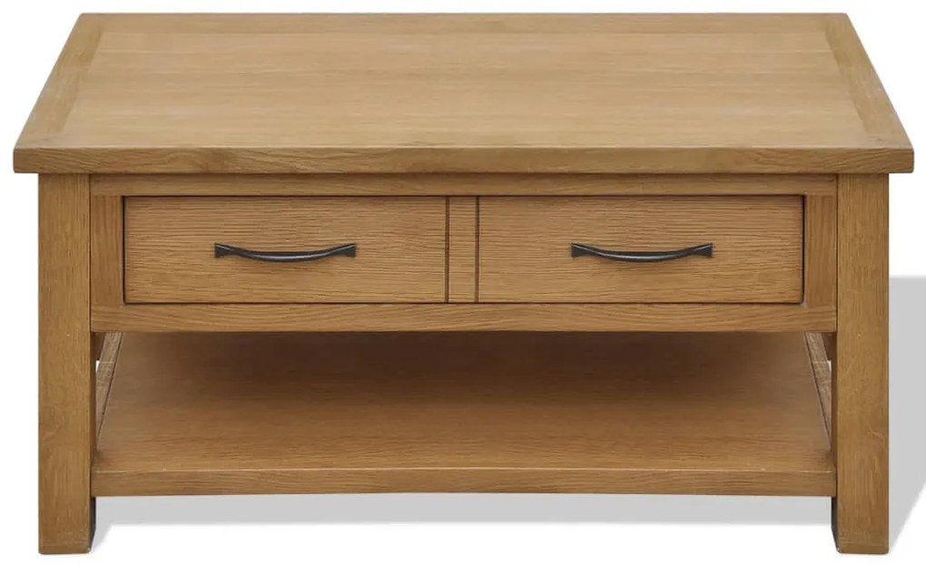 Konferenční stolek 88 x 53 x 45 cm masivní dubové dřevo 242745